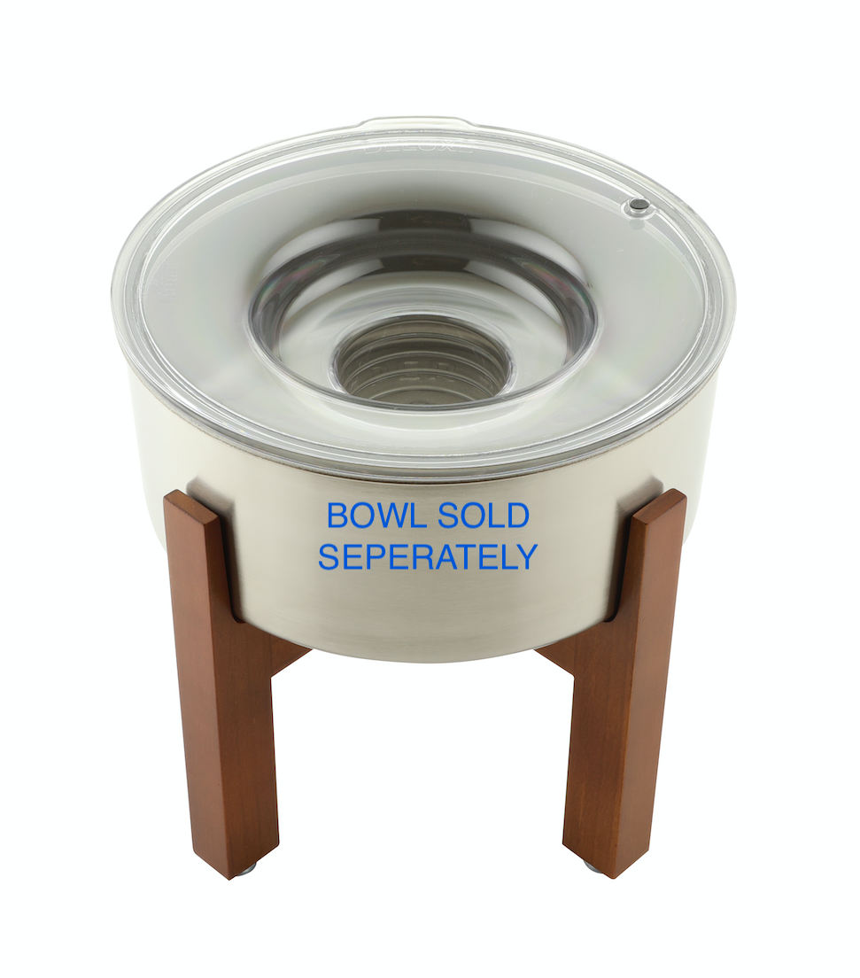 ELEVATED WOODEN STAND - Custom Made For 1 Gallon Bowls – Slopper Stopper